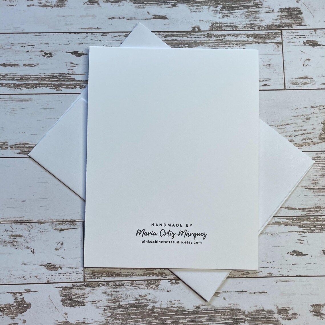 Floral Embossed Card Set: Handmade White Stationery - Etsy