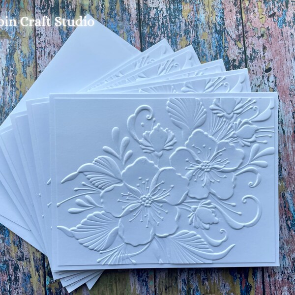 Embossed Cards - Etsy