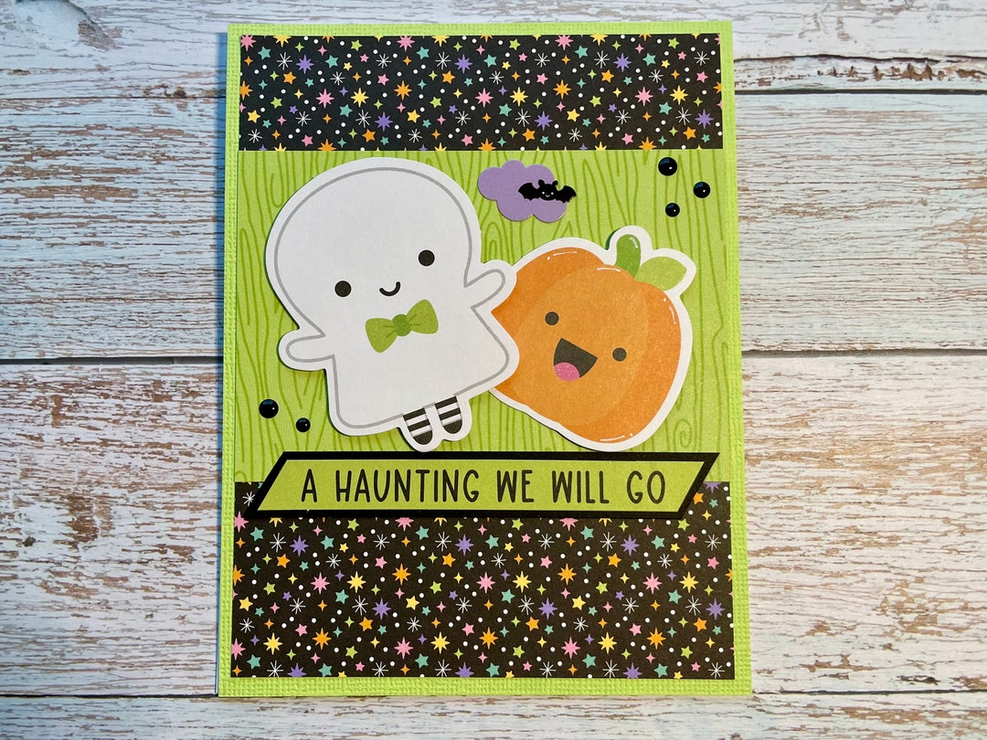 Ghost Card Handmade Card Halloween Card - Etsy