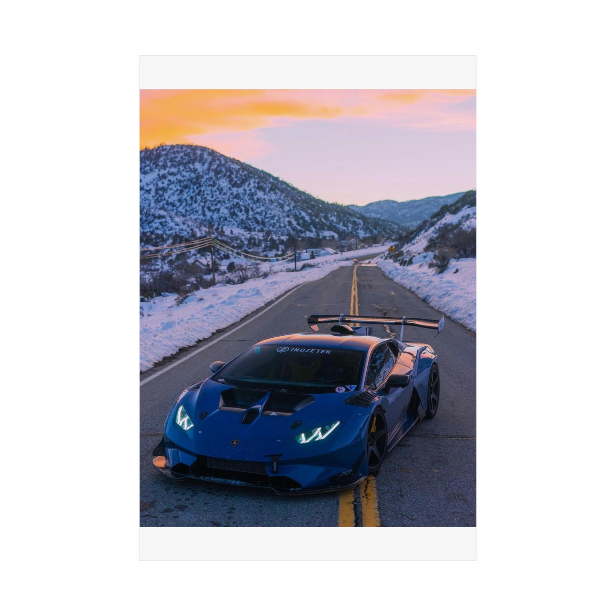 Lamborghini SVJ Car Poster - Etsy