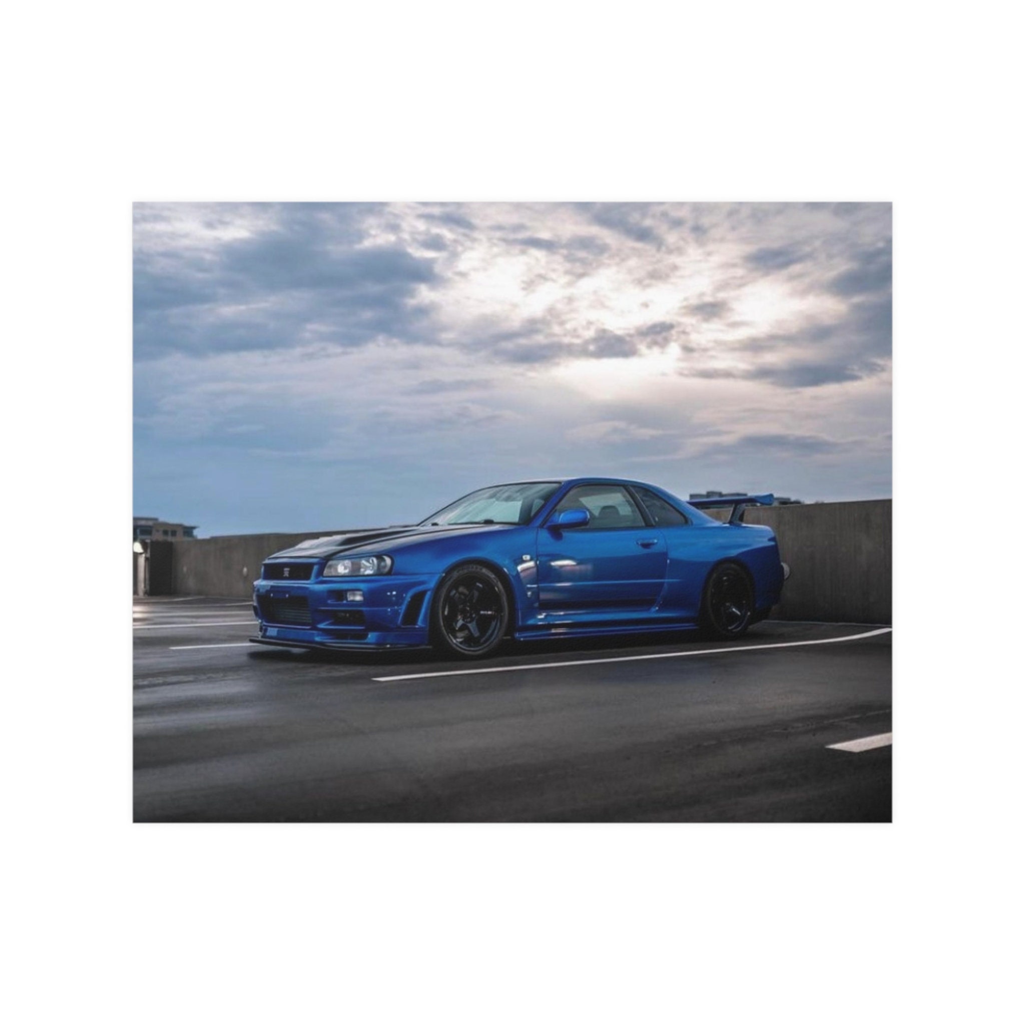 Nissan R34 GT-R Skyline Car Poster - Etsy