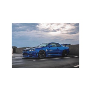 Nissan R34 GT-R Skyline Car Poster - Etsy