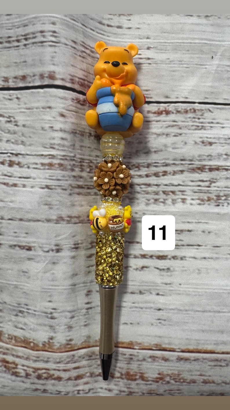 Winnie the Pooh Character Beaded Pens - Etsy