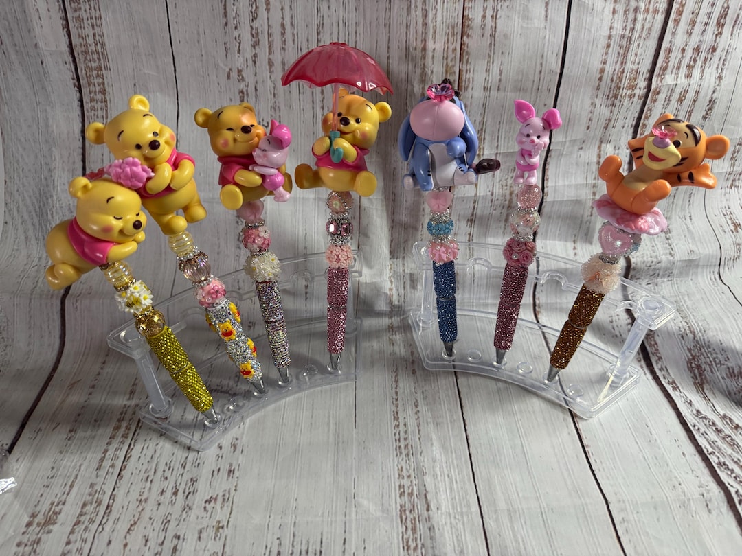 Winnie the Pooh Character Beaded Pens - Etsy