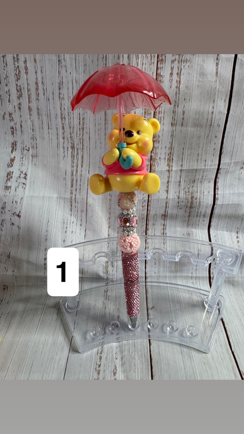 Winnie the Pooh Character Beaded Pens - Etsy
