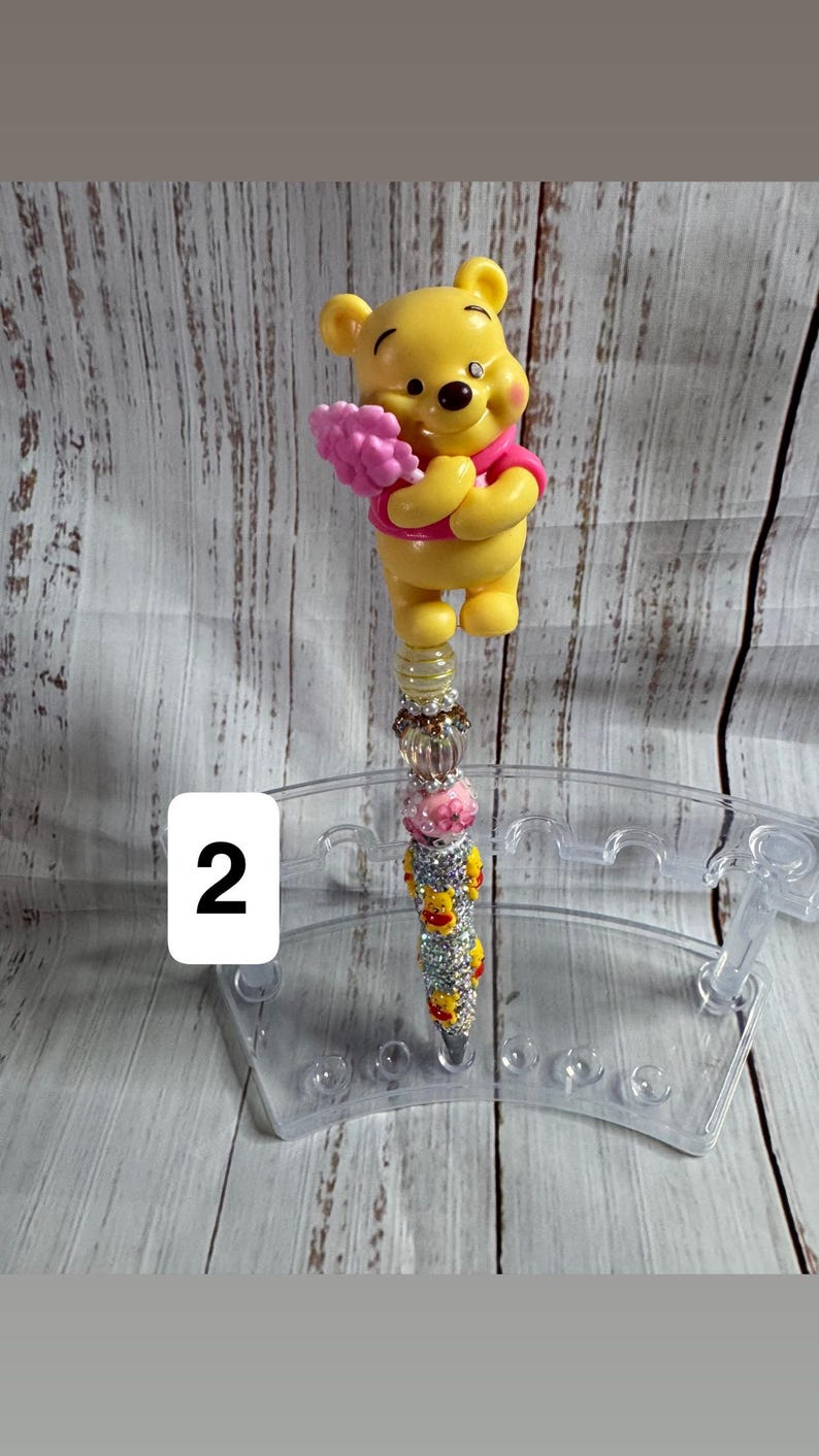 Winnie the Pooh Character Beaded Pens - Etsy