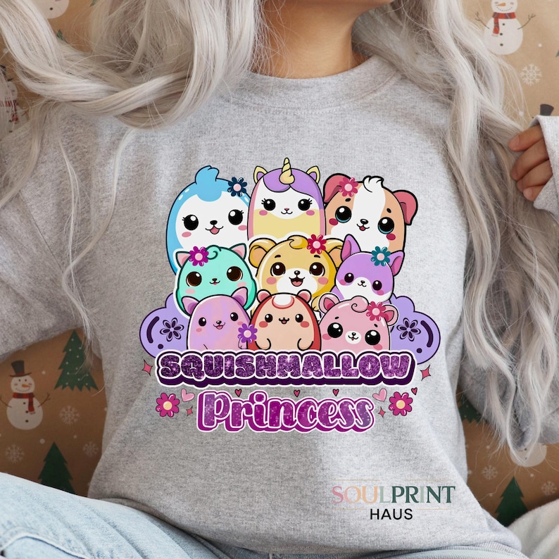 Squishmallow Princess Birthday PNG, Party Favor Design (digital ...