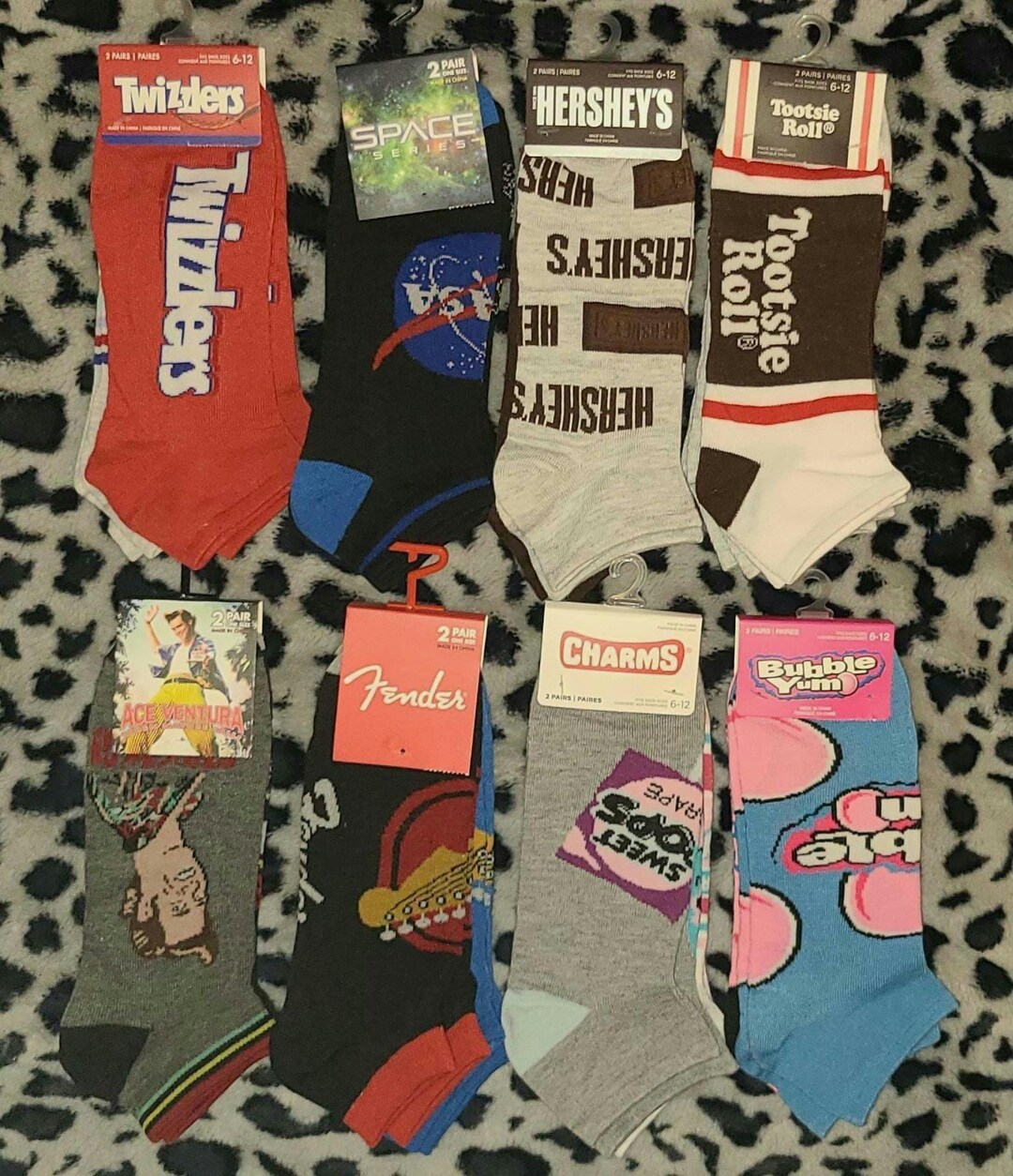 Novelty Socks Snacks Cereal Soda Chips Drinks 2 Pack Ankle Low Cut ...