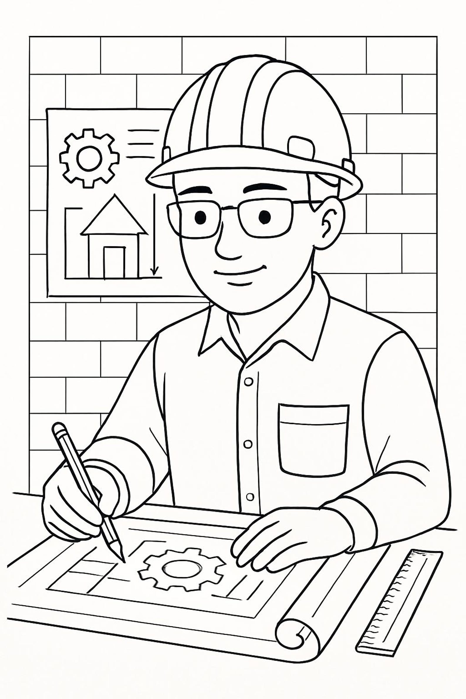 Occupations Kids Coloring Book Pages 9 Pages - Etsy