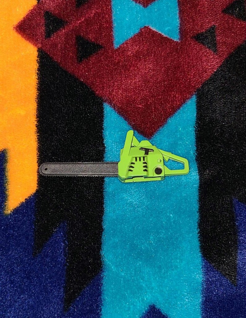 Green Miniature Chainsaw, Dollhouse Miniature, Miniature Garden Tool - Etsy