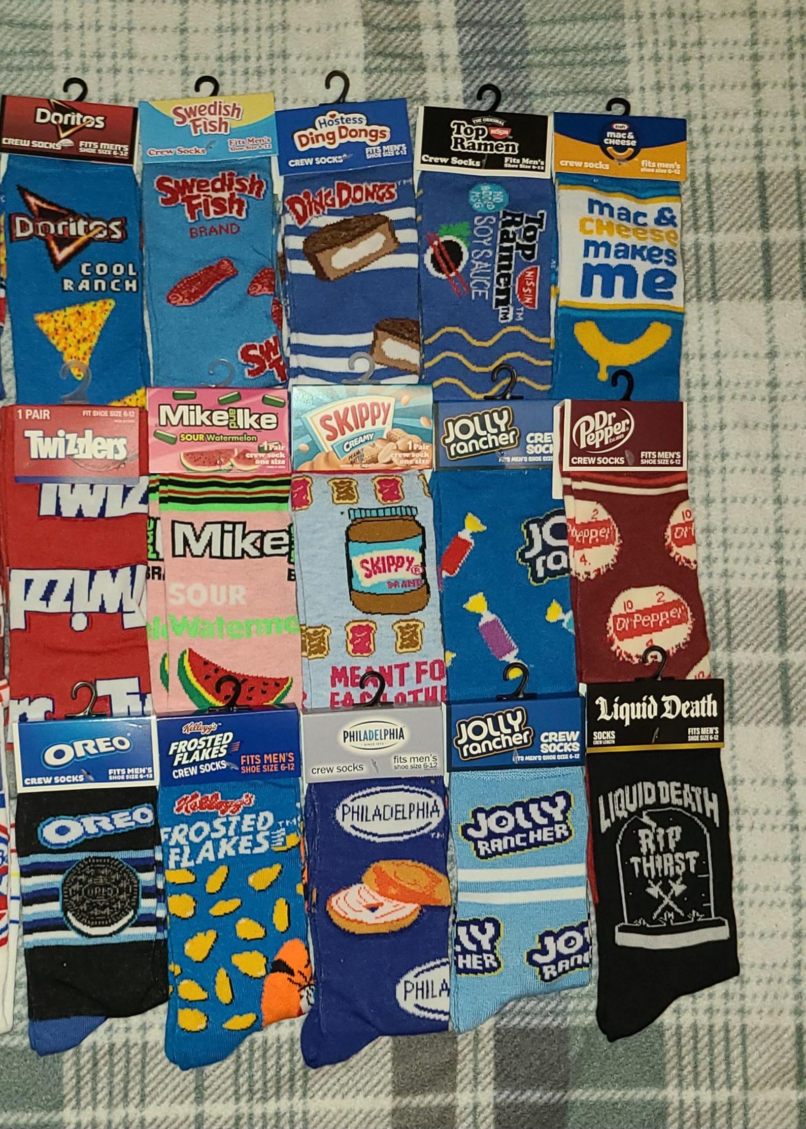 Novelty Socks Snacks Cereal Soda Chips Drinks Crew Socks - Etsy