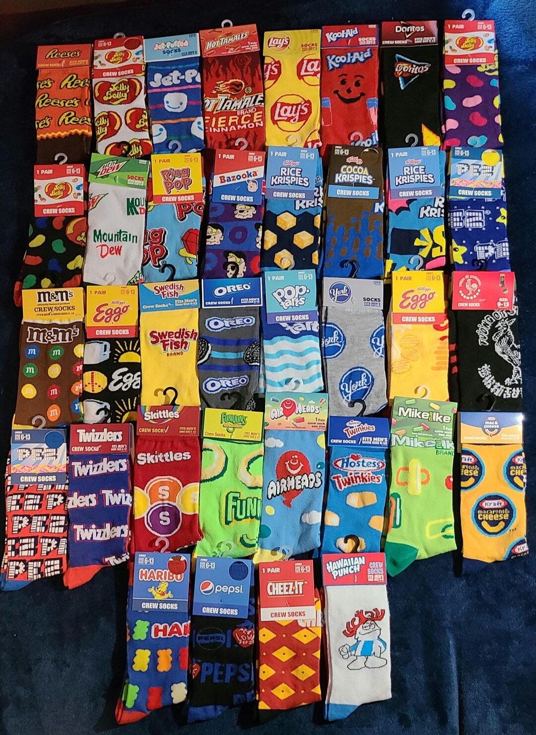 Novelty Socks Snacks Cereal Soda Chips Drinks Crew Socks - Etsy