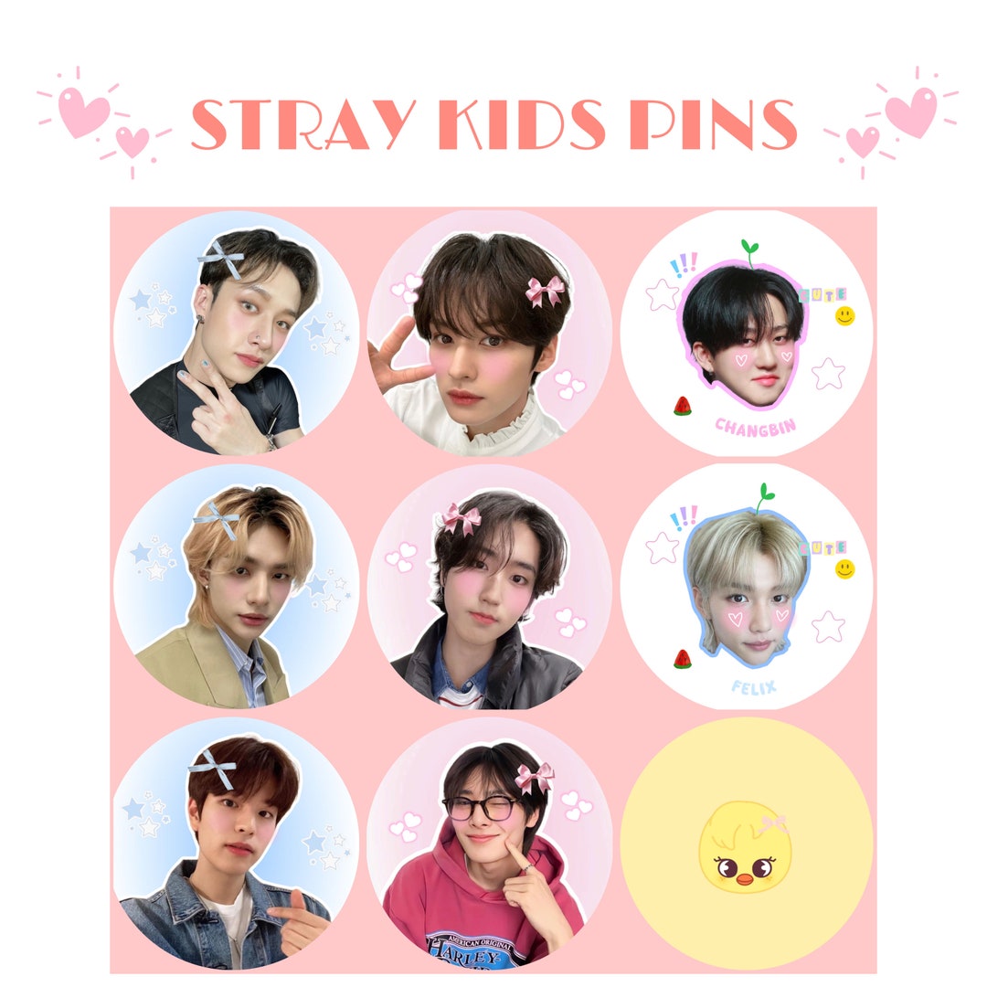 Stray Kids Pins 2.25 in Stray Kids Merch Kpop Pins Stay Stray Kids ...
