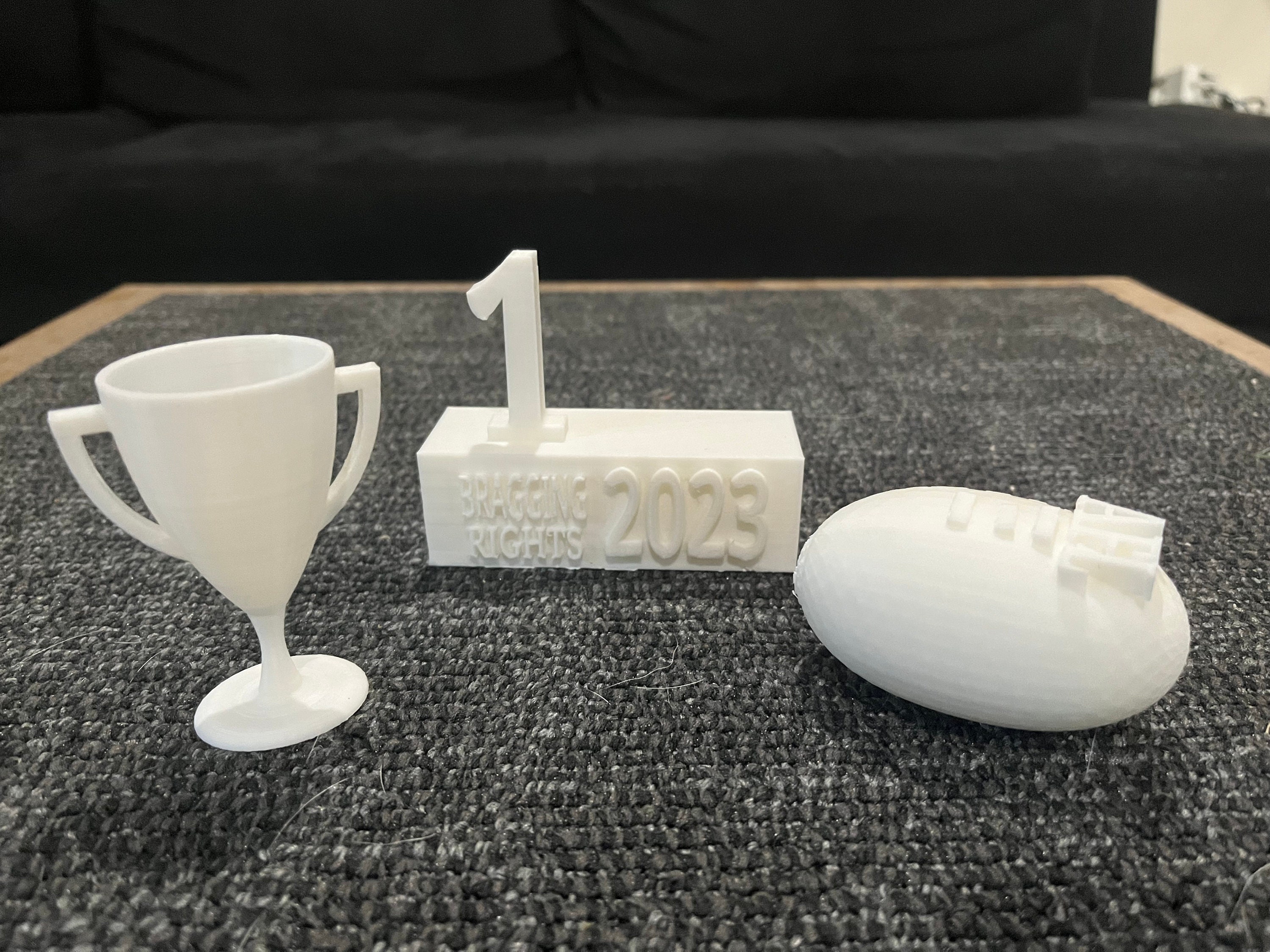 Football Tipping Trophy - Bragging Rights - Etsy