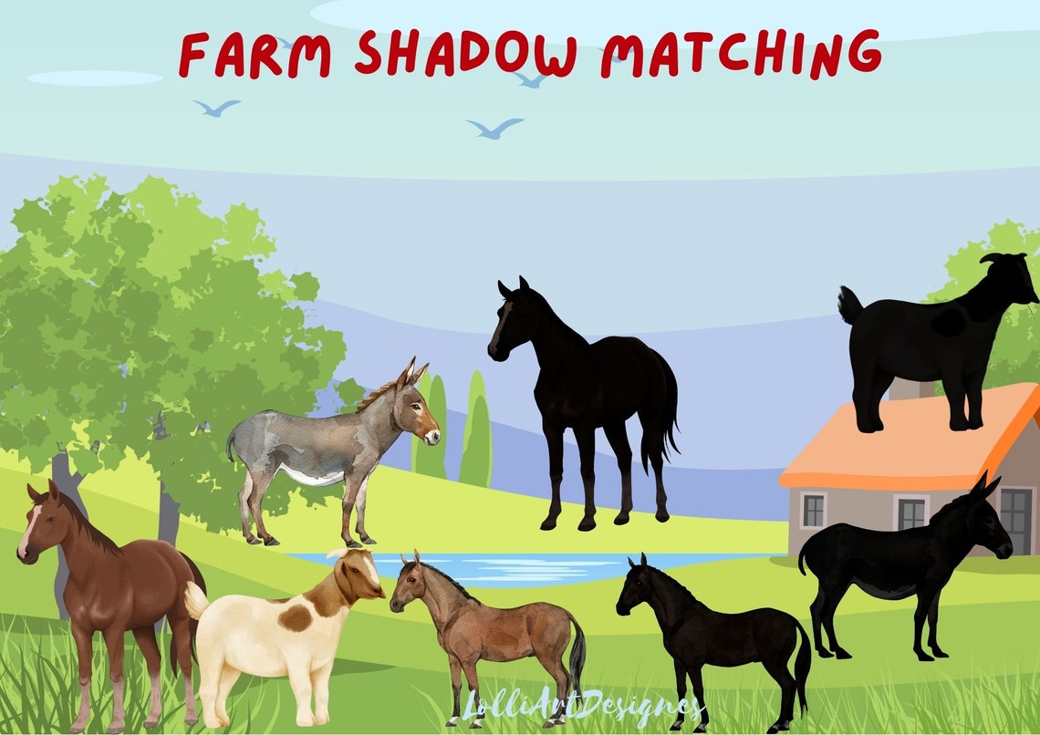 Farm Animals - Worksheets Games Puzzles Fun Activity for Kids Preschool ...