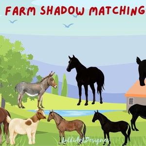 Farm Animals - Worksheets Games Puzzles Fun Activity for Kids Preschool ...