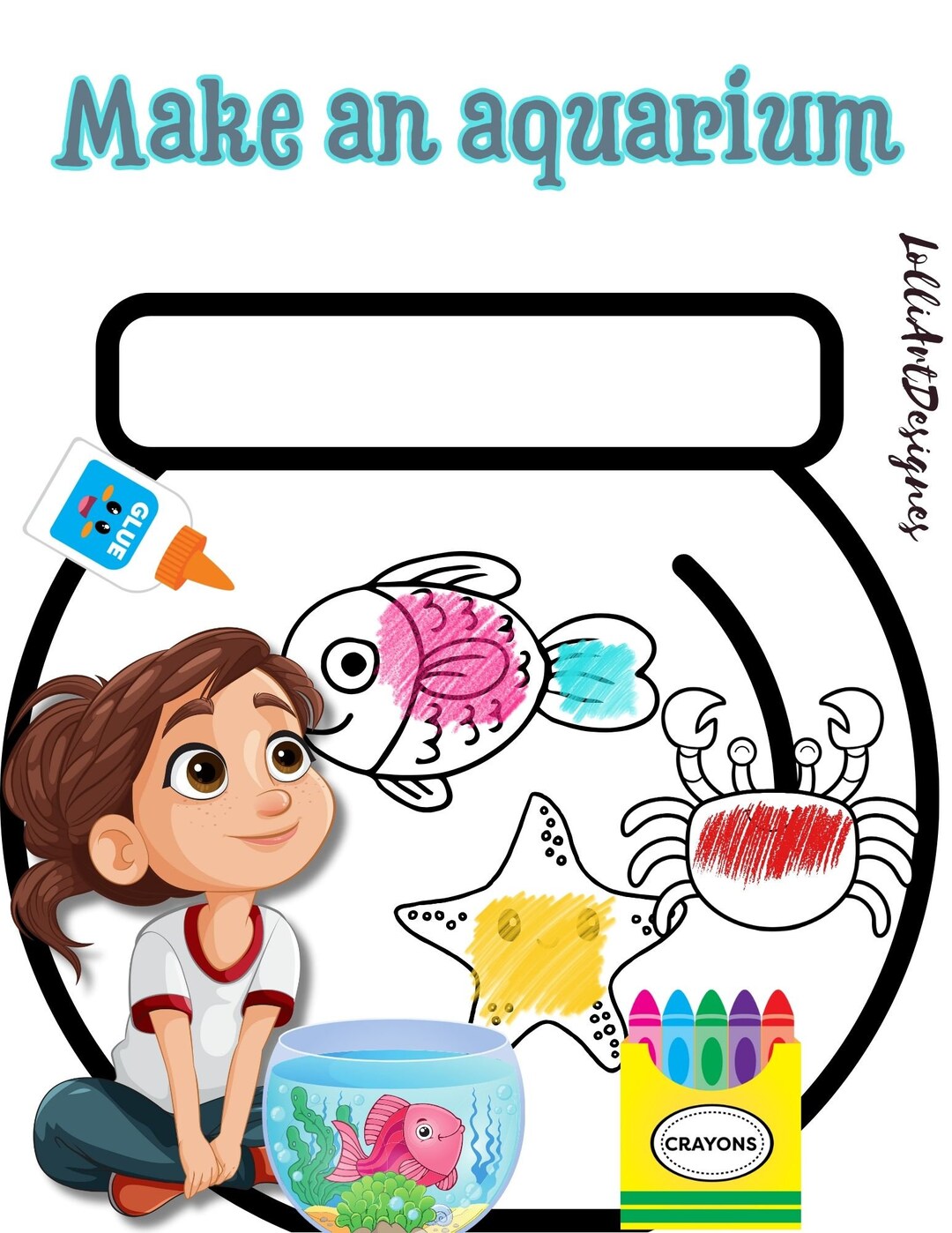 Make an Aquarium Fun Summer Activity Kindergarten Craft Builder ...