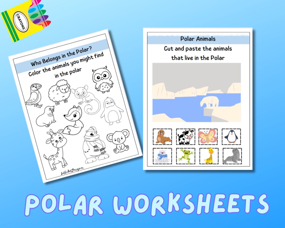 Collectible Polar Worksheets for Kids Arctic Animals Activities ...