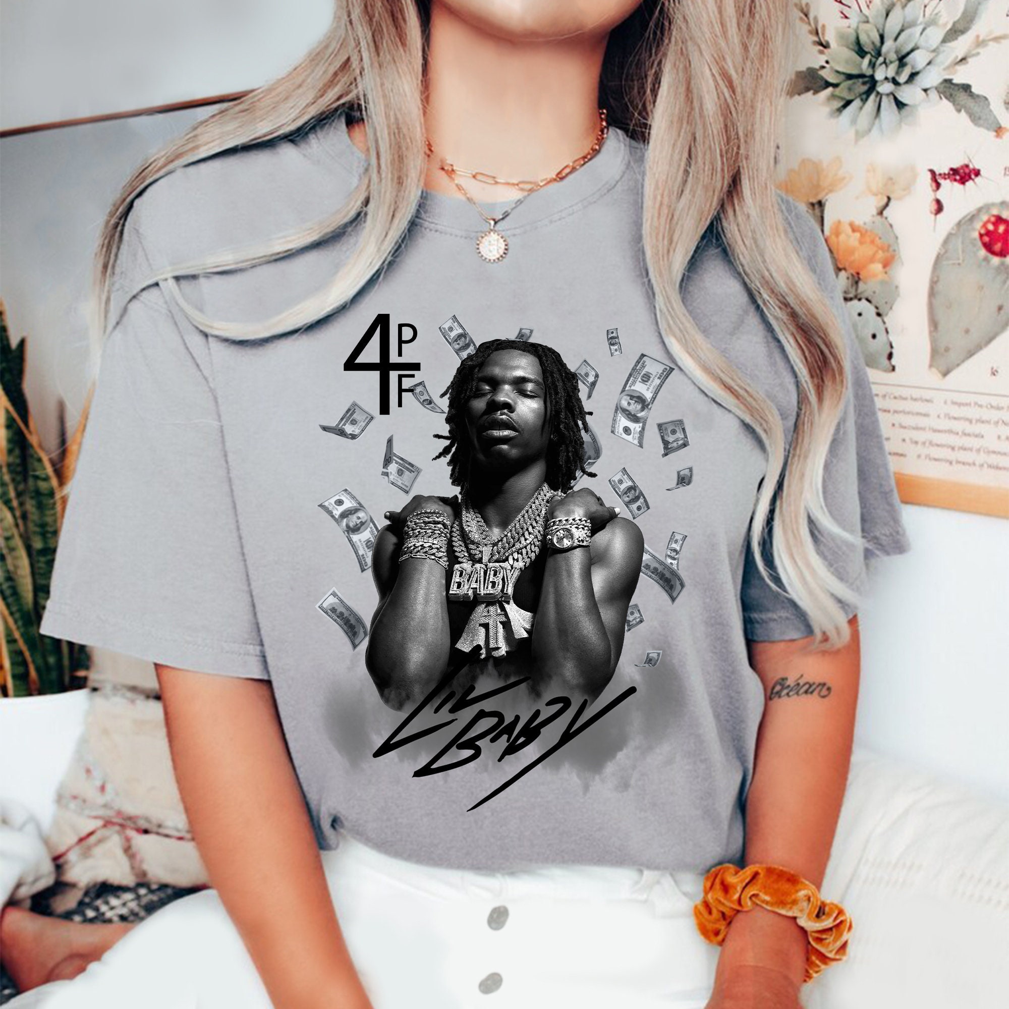 Vintage Lil Baby Face Png Lil Baby Fan Gift Li Baby Concert - Etsy