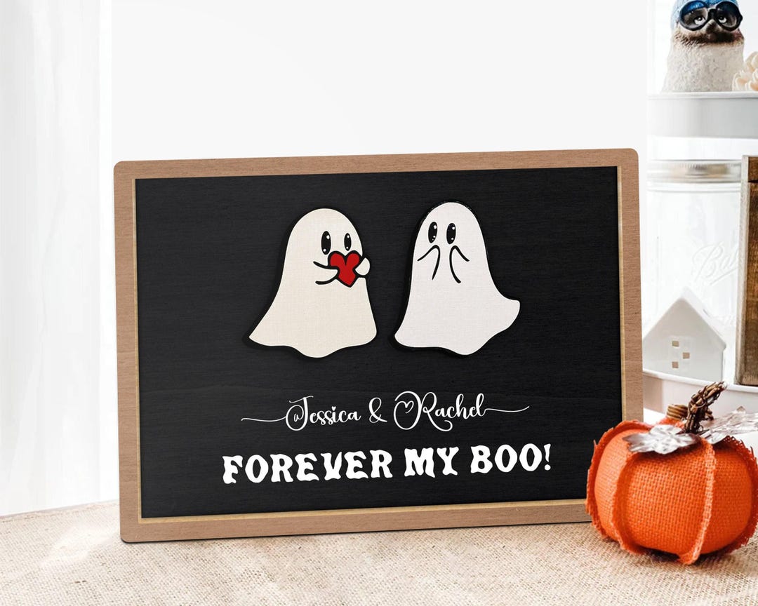 Forever My Boo Couples Sign, Custom Halloween Sign, Halloween Wedding ...