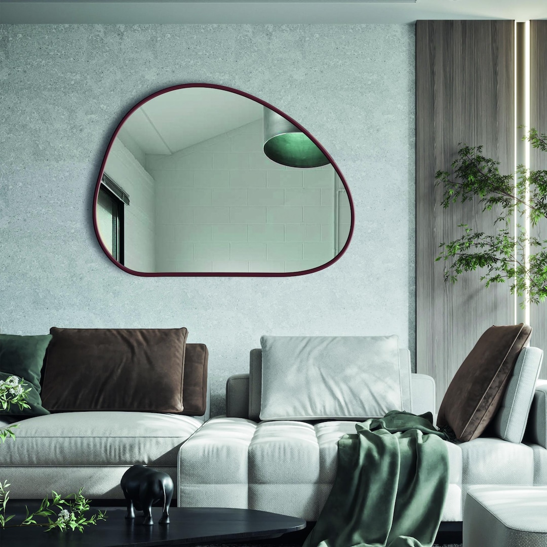 Asymmetrical Blob Wall Mirror: Modern Organic Home Decor - Etsy