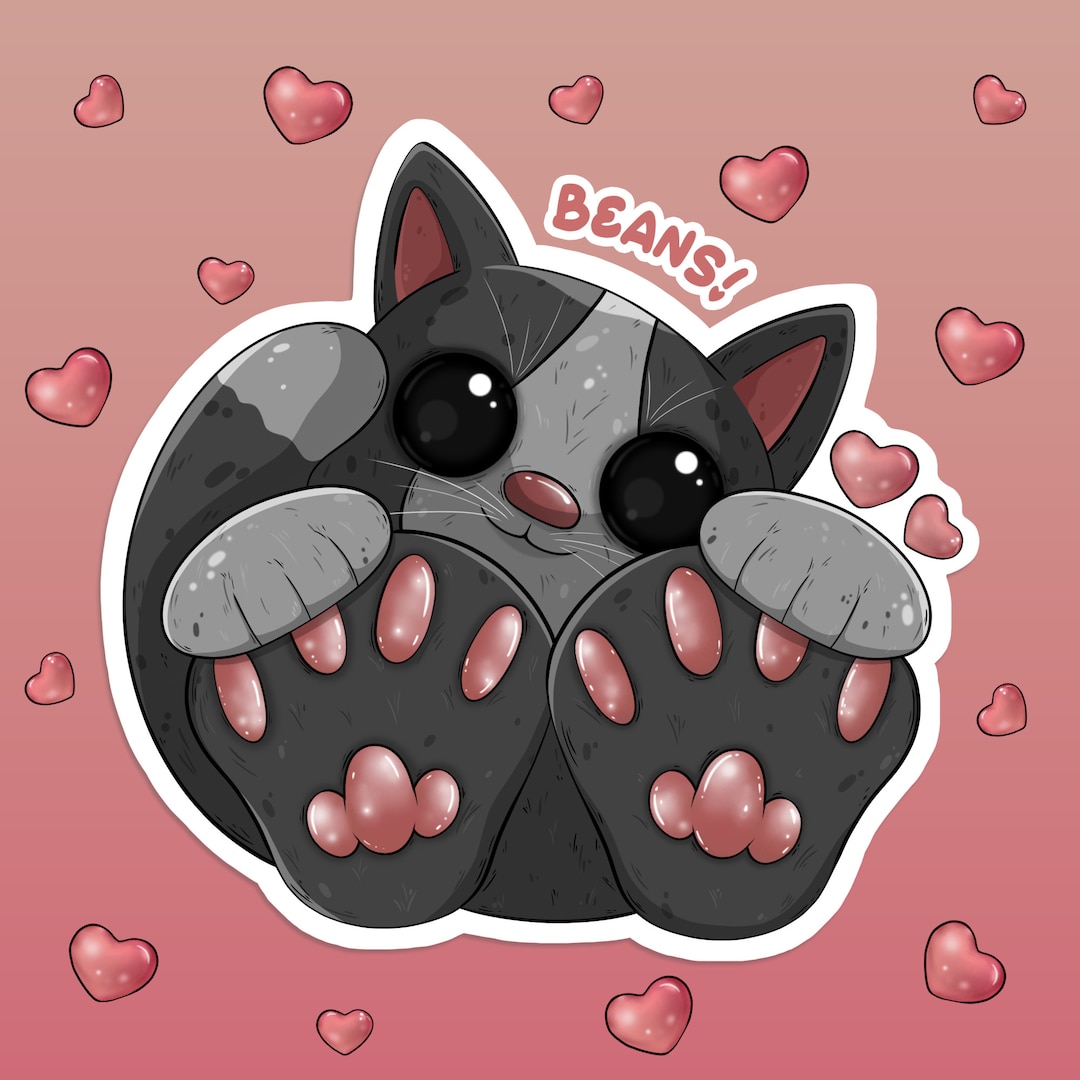Toe Beans Sticker - Etsy