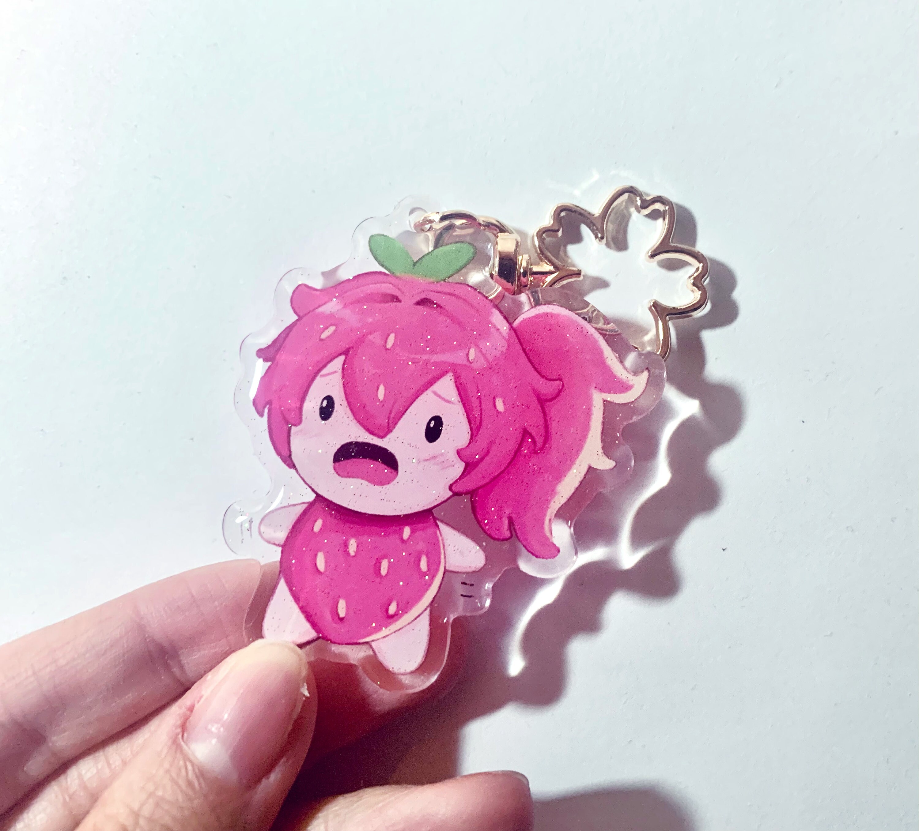 Blueberry Kaeya & Strawberry Diluc Genshin Impact Acrylic Keychain ...