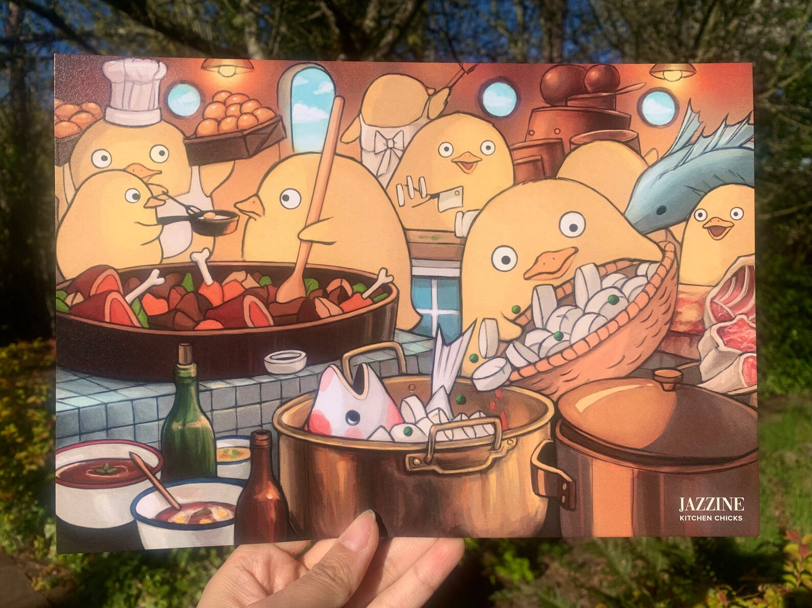 Spirited Away Chicks Cooking in the Kitchen - Studio Ghibli 10 Inch Art ...