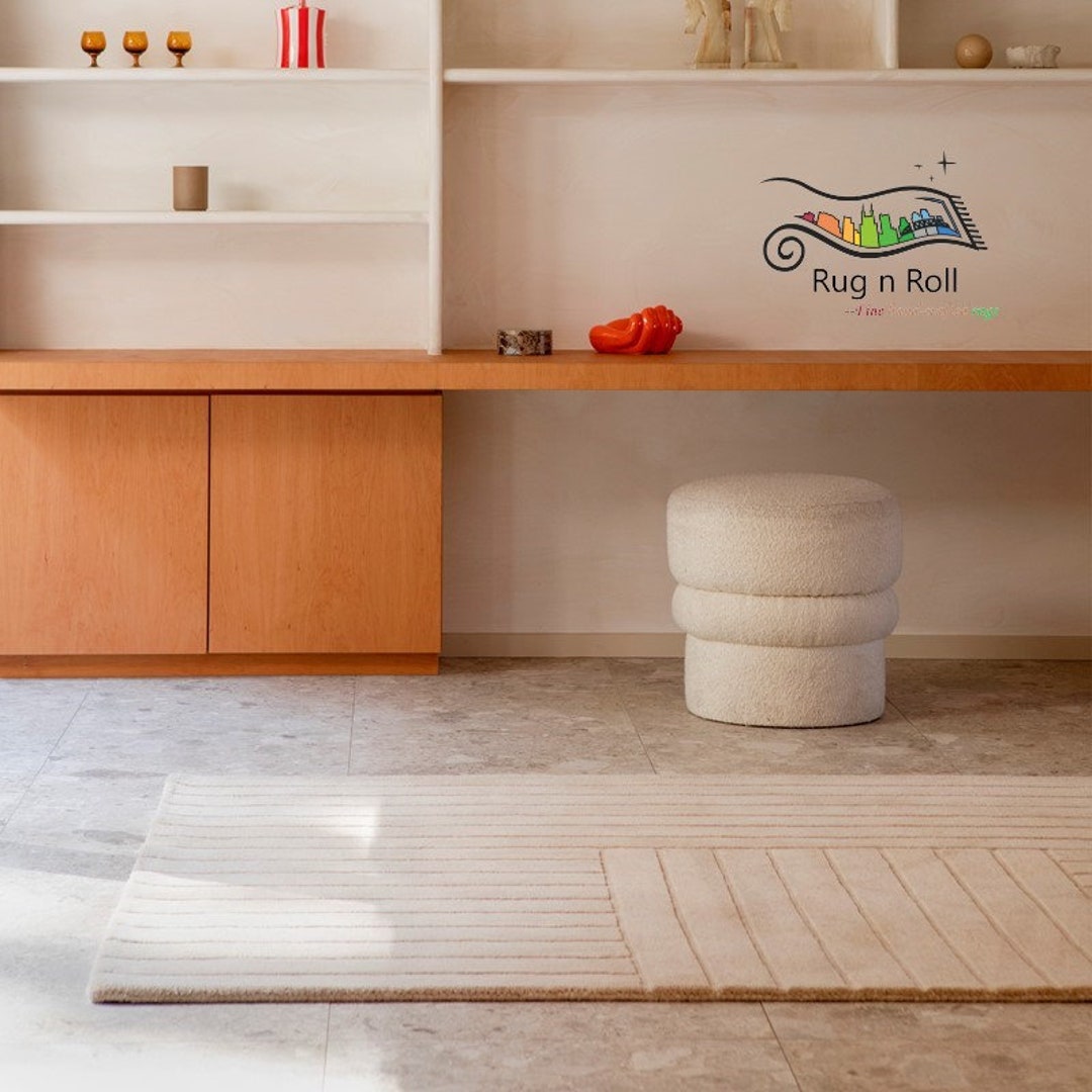 Designer Carved Hand Tufted Wool Area Rugs Modern Area Rug Handmade Rug ...