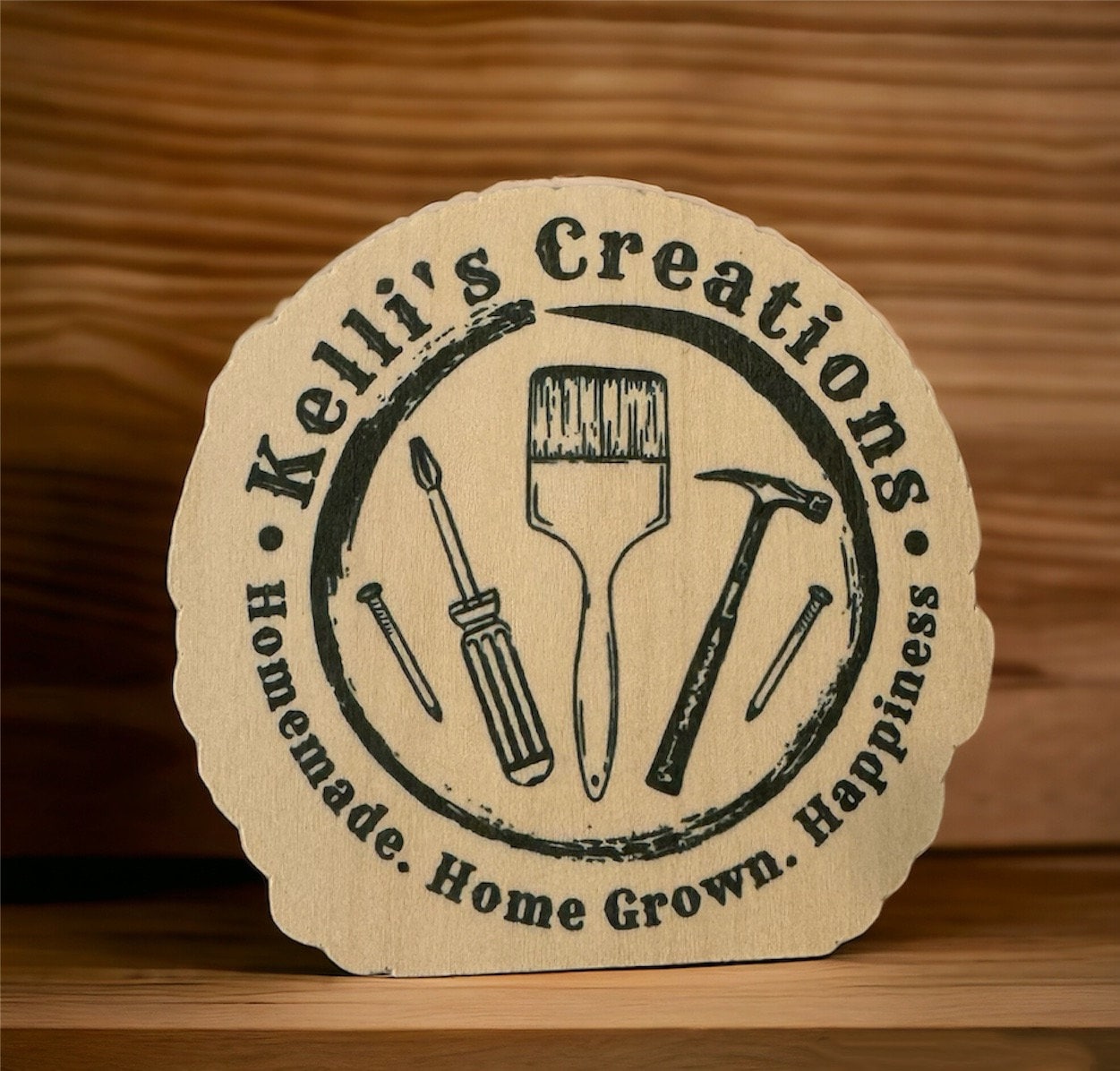 Custom Business Logo Wood Sign, Small Logo Wood Sign, Flat Lay Sign ...