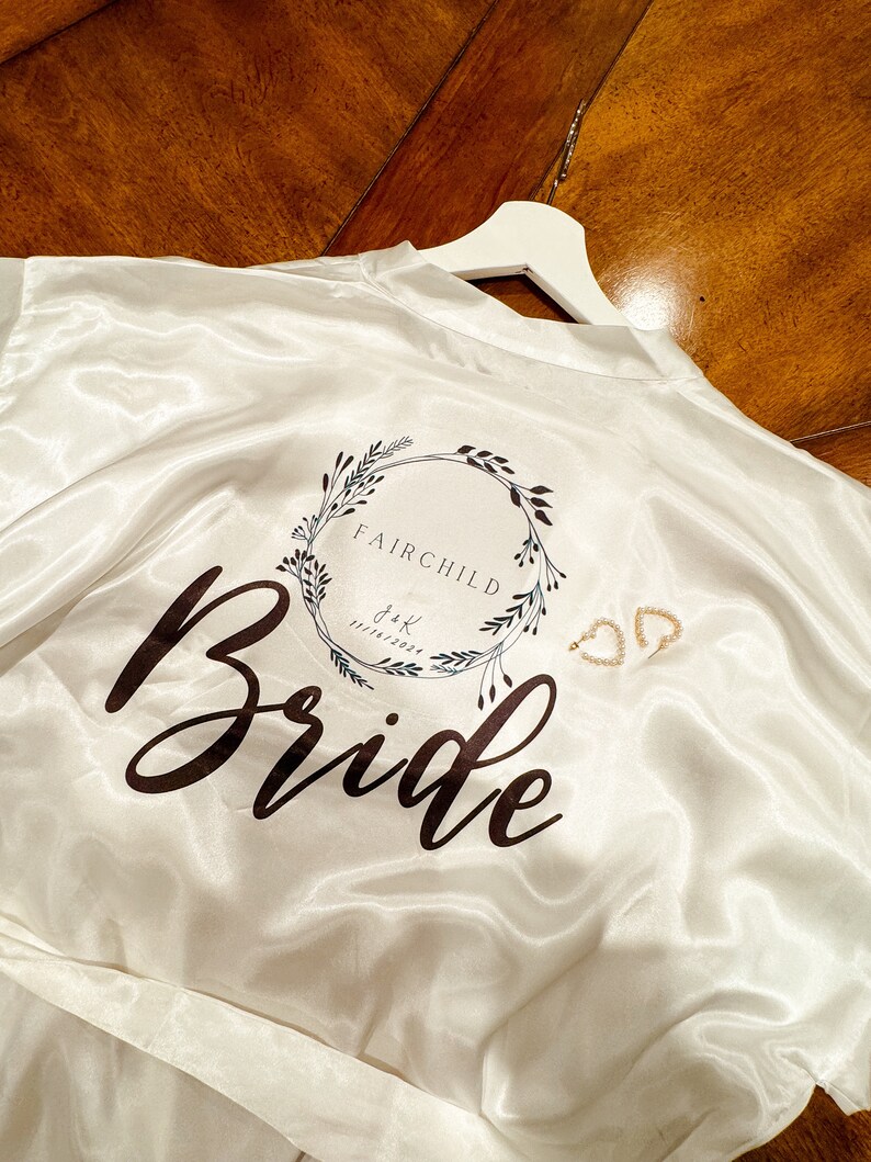 Personalized Bride Robe Unique Bride Gift Bridal Shower Gift Wedding ...