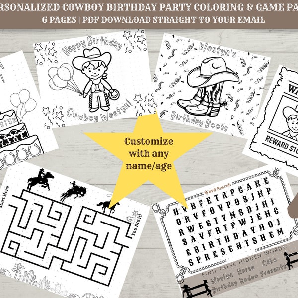 First Rodeo Coloring Pages - Etsy