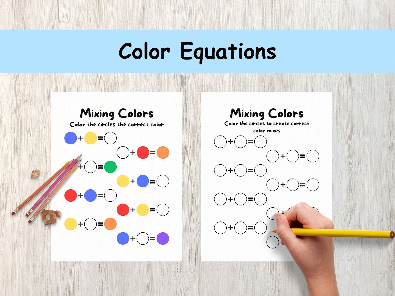 Printable Color Mixing Activity for Kids, Learn Primary and Secondary ...