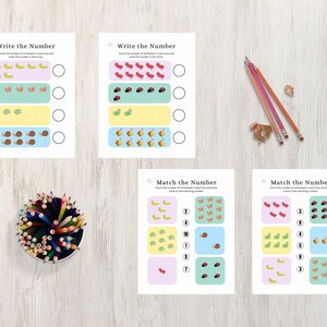 Printable Counting Worksheets Practice Sheets for Kids Counting 1-10 ...