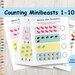 Printable Counting Worksheets Practice Sheets for Kids Counting 1-10 ...