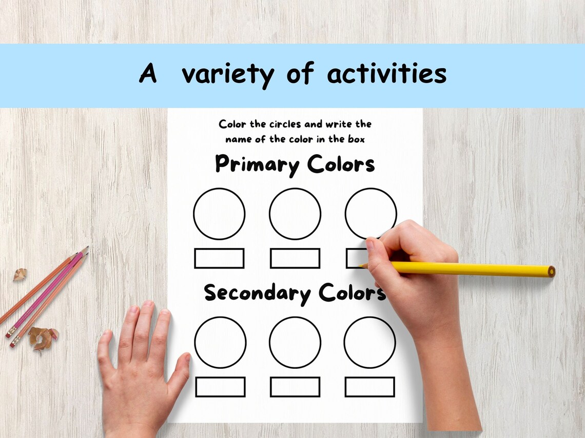 Printable Color Mixing Activity for Kids, Learn Primary and Secondary ...