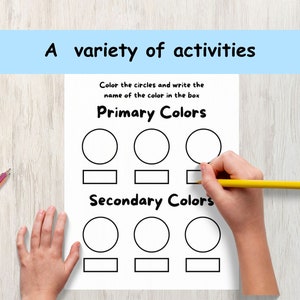 Printable Color Mixing Activity for Kids, Learn Primary and Secondary ...