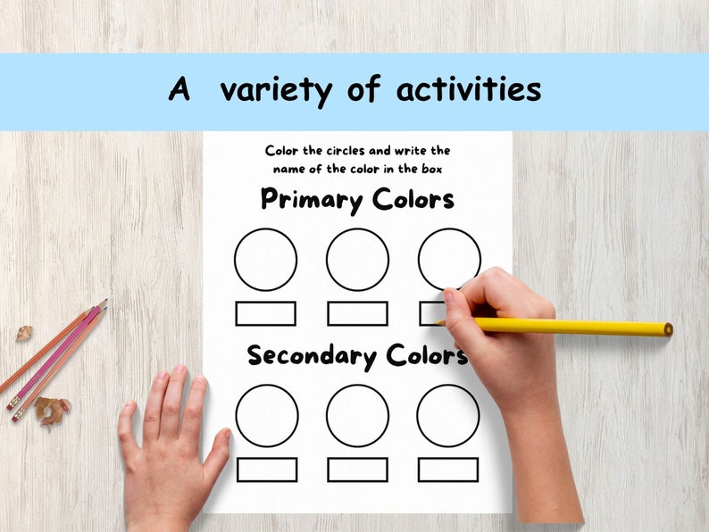 Printable Color Mixing Activity for Kids, Learn Primary and Secondary ...