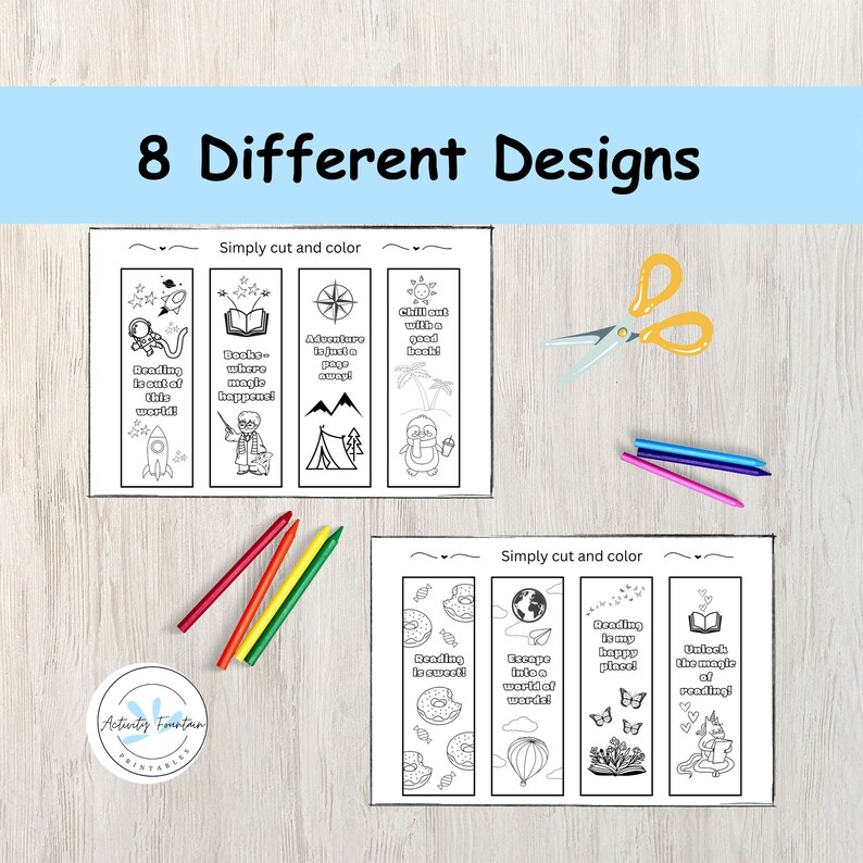 Coloring Bookmarks for Kids | Fun Messages to Gift | Classroom Exchange ...