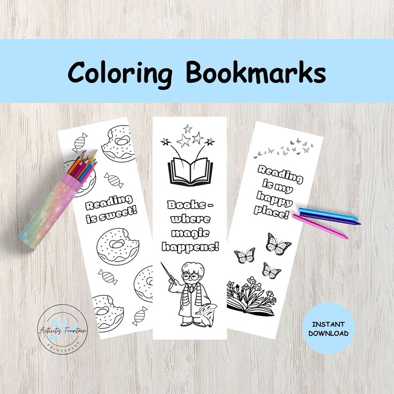 Coloring Bookmarks for Kids | Fun Messages to Gift | Classroom Exchange ...