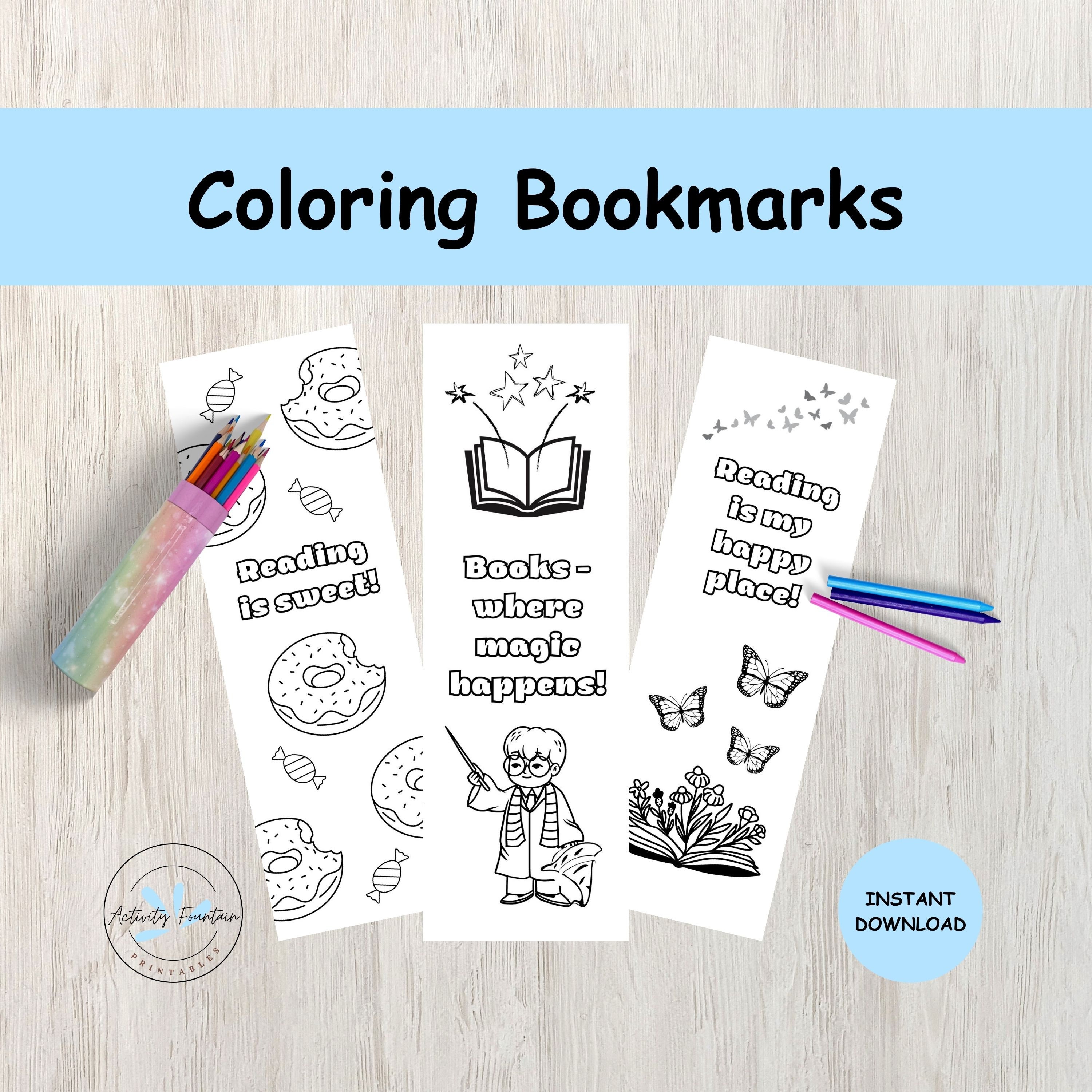 Coloring Bookmarks for Kids | Fun Messages to Gift | Classroom Exchange ...