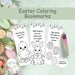 Easter Bookmarks for Kids to Color & Gift | Cute Pictures and Messages ...