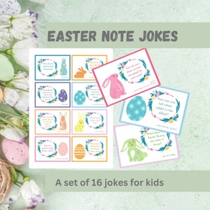 Easter Lunchbox Notes for Kids, Cute Printable Lunch Jokes, Cute ...