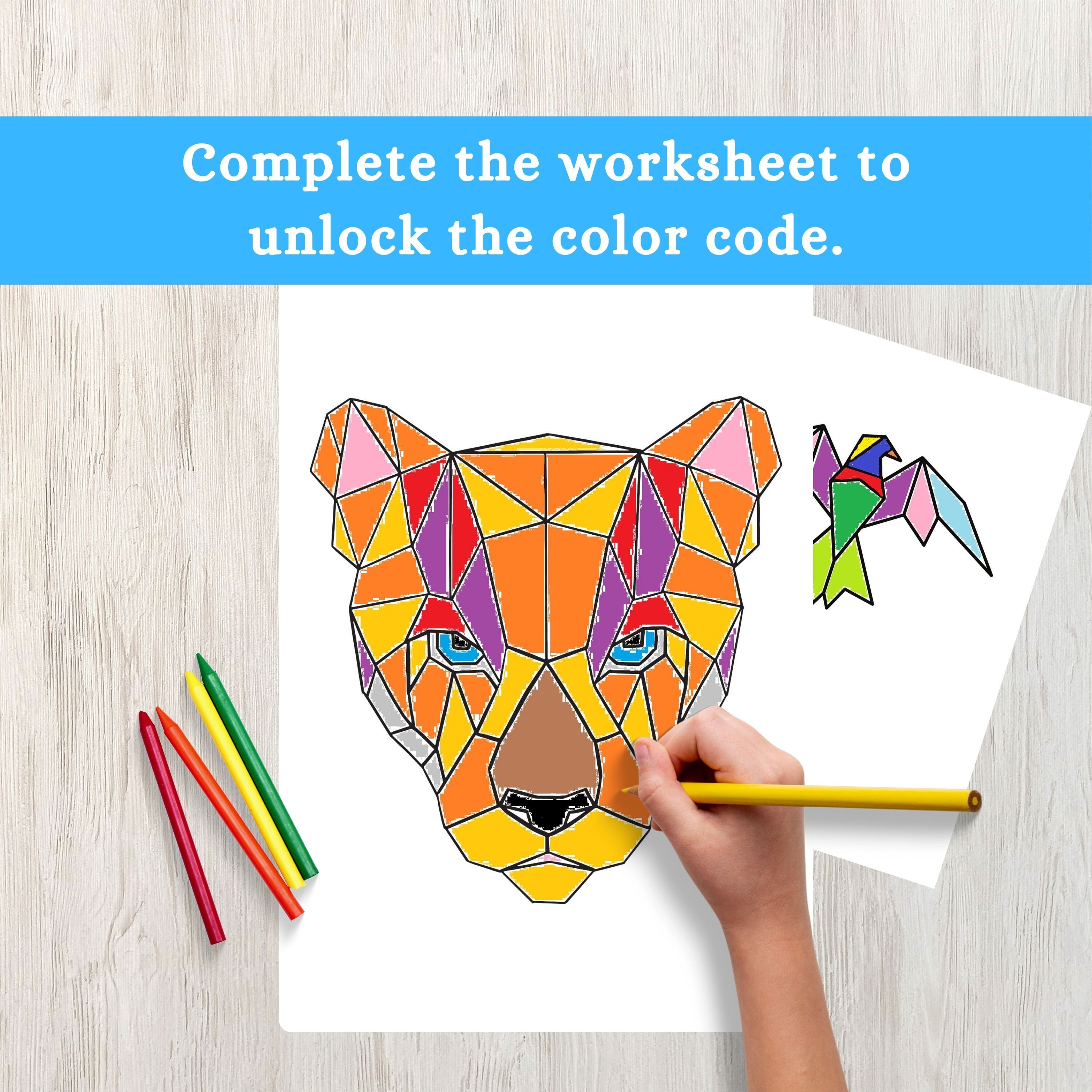 Math Color by Number Worksheets | Perimeter and Area Worksheets ...