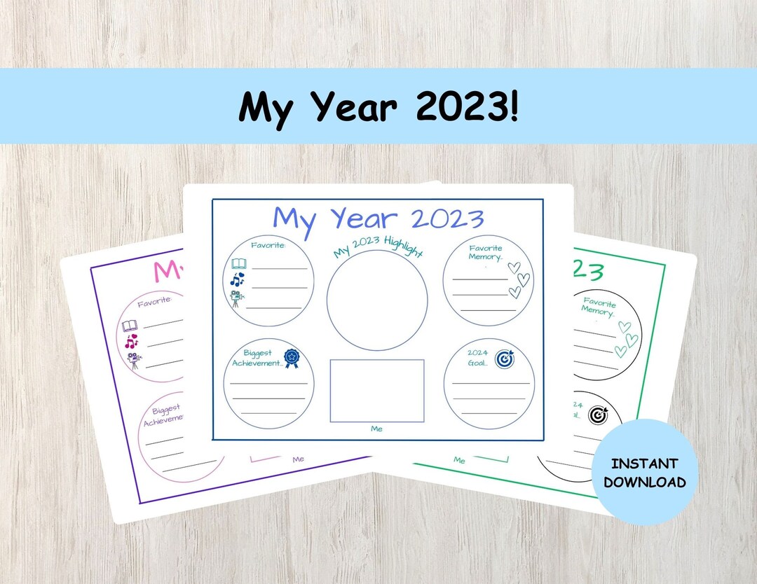 My Year 2023 | Kids Memory Record of the Year | Kids Year in Review ...