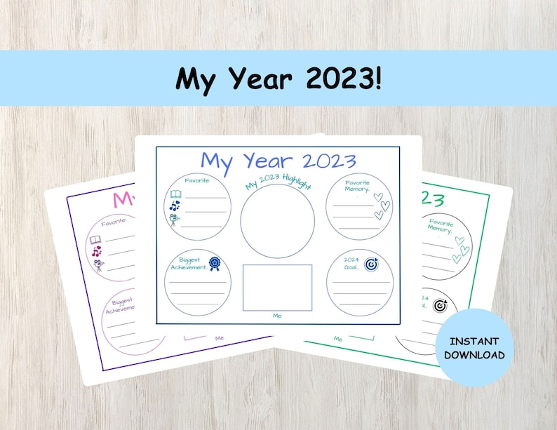 My Year 2023 | Kids Memory Record of the Year | Kids Year in Review ...