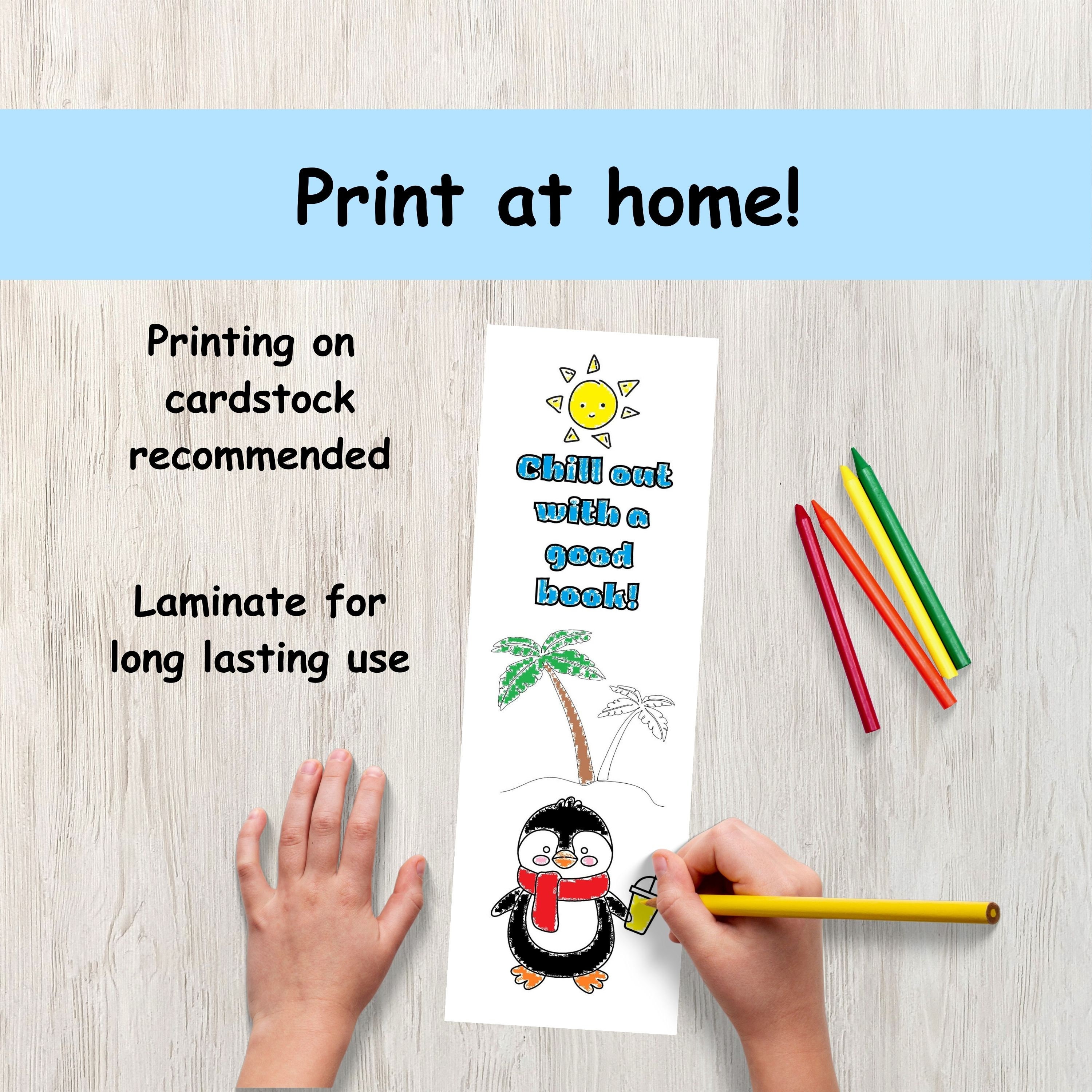 Coloring Bookmarks for Kids | Fun Messages to Gift | Classroom Exchange ...