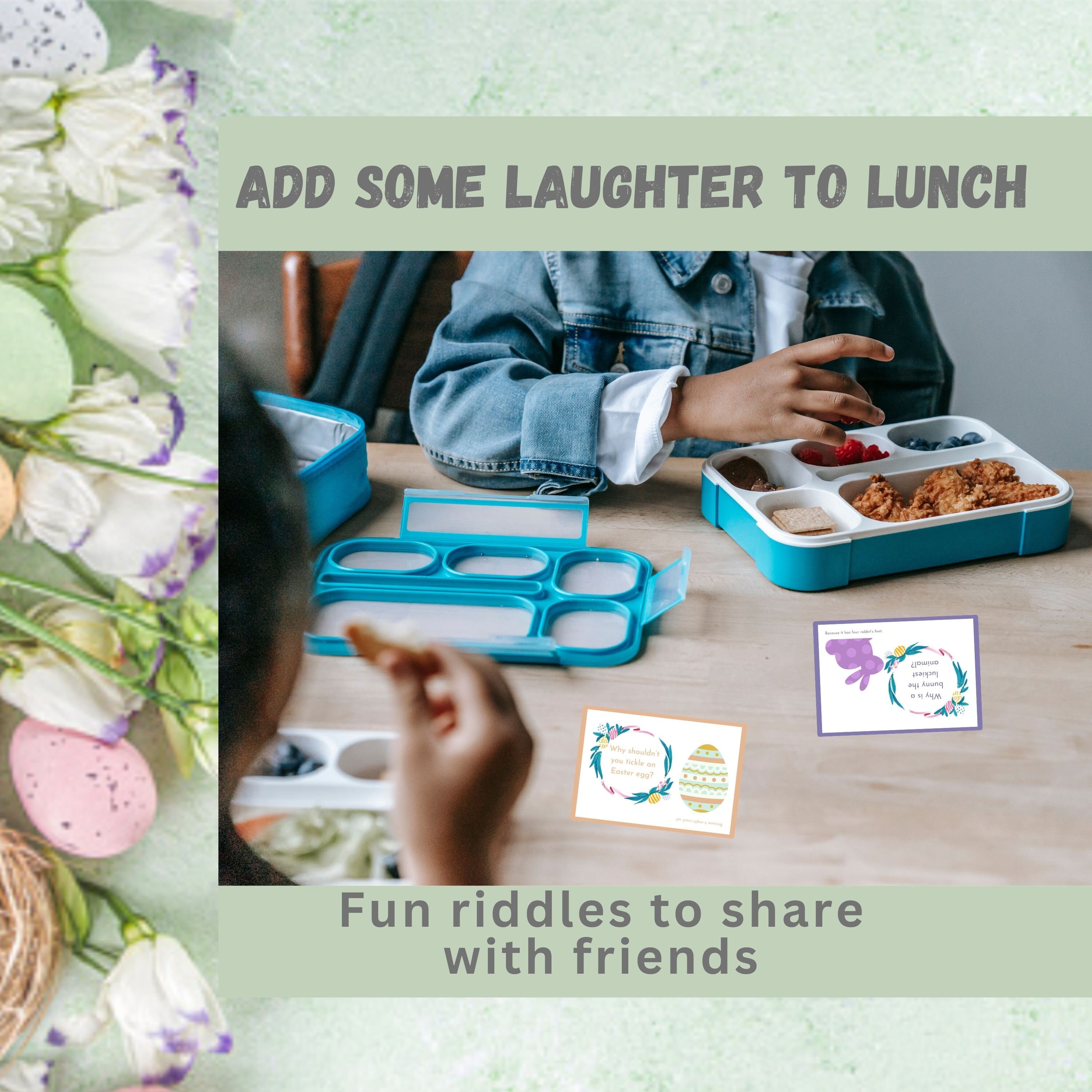 Easter Lunchbox Notes for Kids, Cute Printable Lunch Jokes, Cute ...