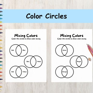 Printable Color Mixing Activity for Kids, Learn Primary and Secondary ...