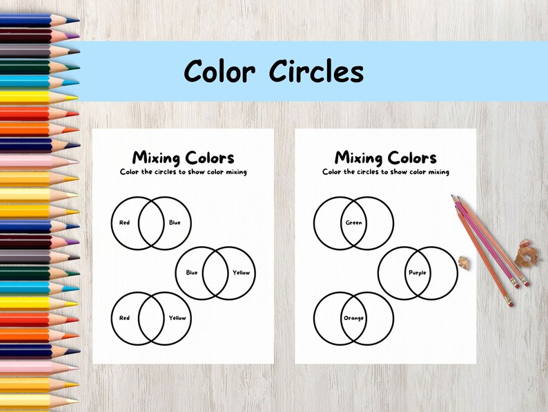 Printable Color Mixing Activity for Kids, Learn Primary and Secondary ...